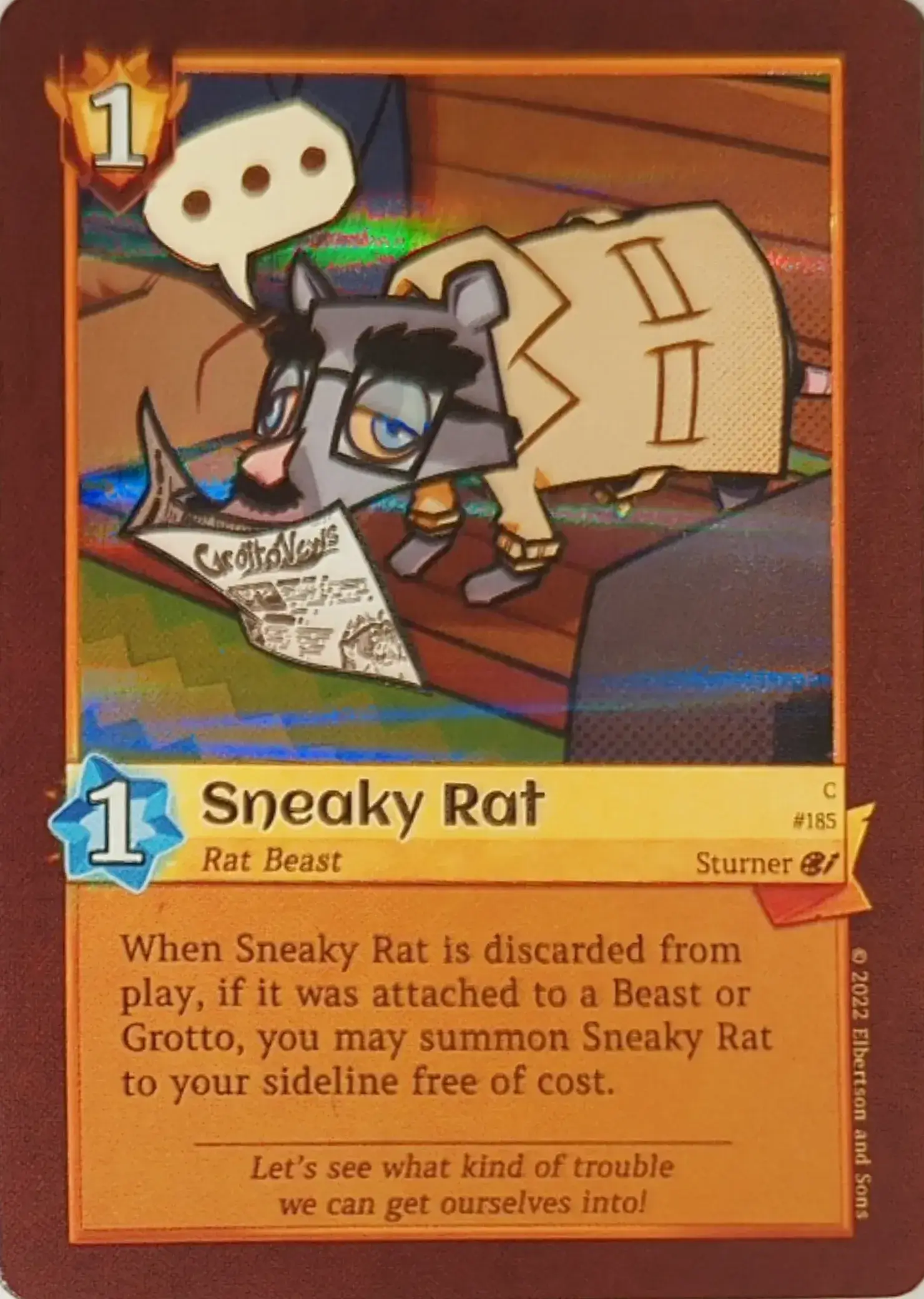 Sneaky Rat | Grotto Beasts Card Database